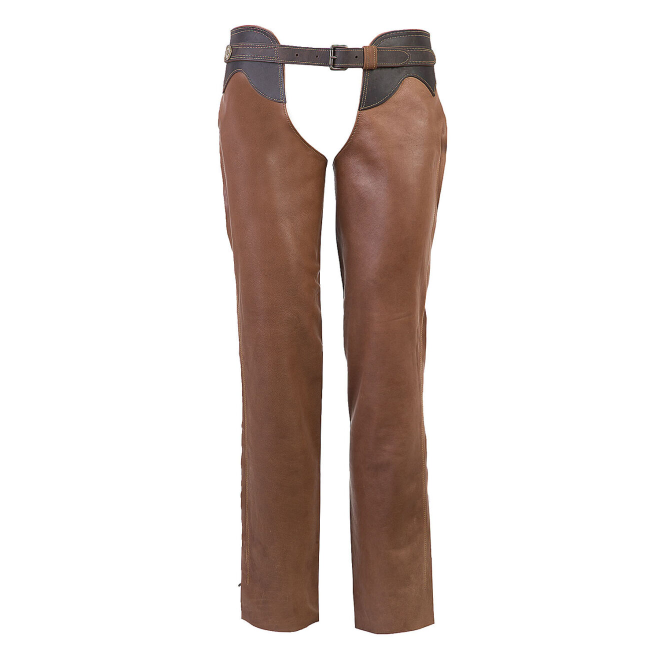 Leather full chaps for horse riding hunters vero made in Tuscany